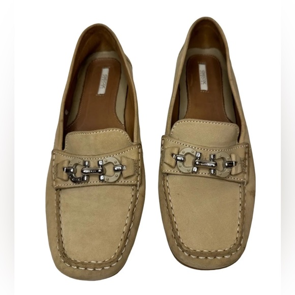 Geox | Shoes | Geox Respira Womens Size 395 Us Tan Horsebit Slip On ...